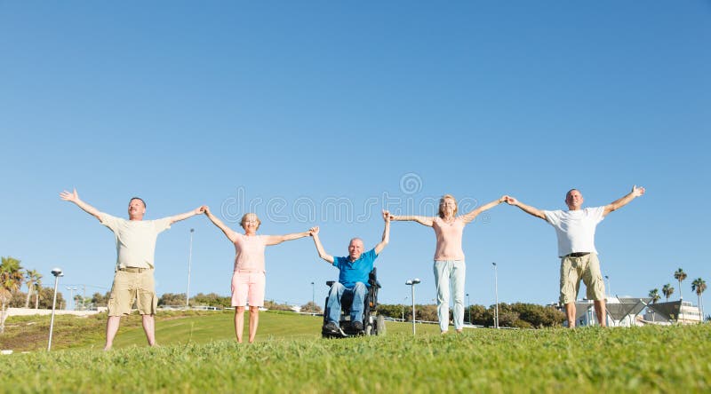 Group of People Showing Unity. Stock Image - Image of caucasian, adult ...