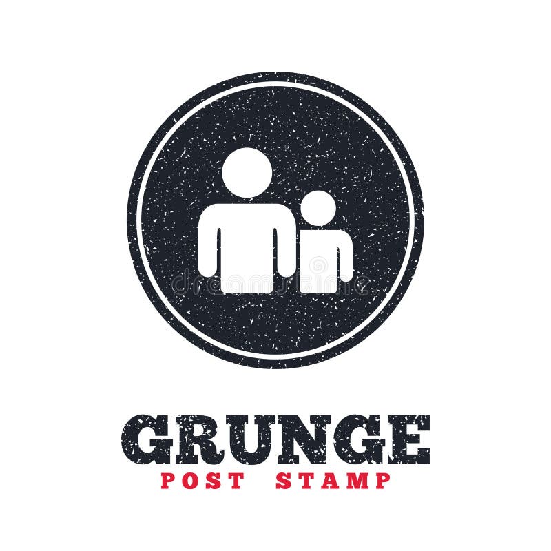 Group of People Sign Icon. Share Symbol Stock Vector - Illustration of ...