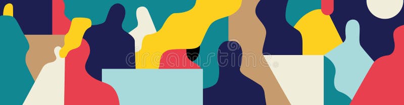 Group of People Social Issue Abstract Vector Illustration , Design ...