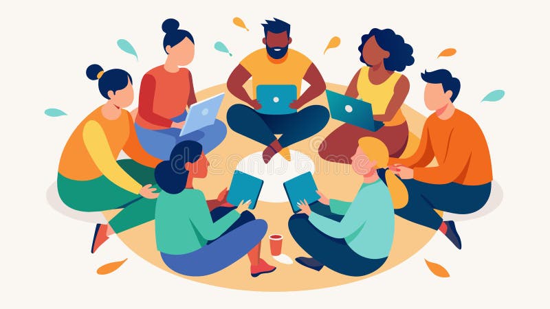 A Group of People Sit in a Circle Taking Turns Sharing Their ...