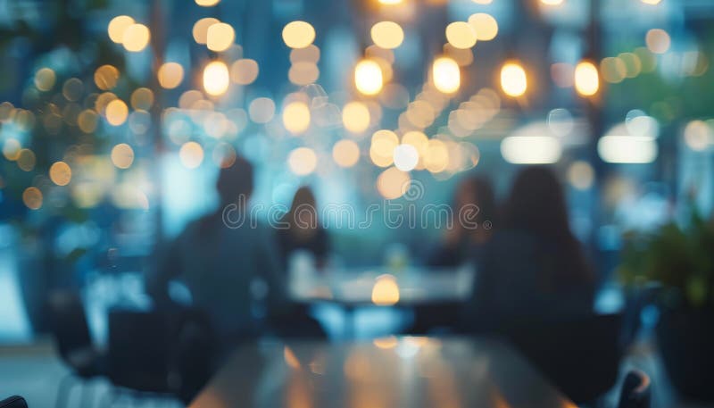 A Group of People are Sitting Around a Table in a Restaurant by AI ...