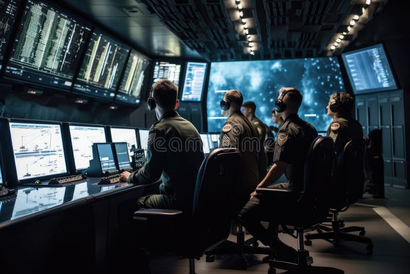 A Group of People Sitting in a Room with Computers. Generative AI Stock ...