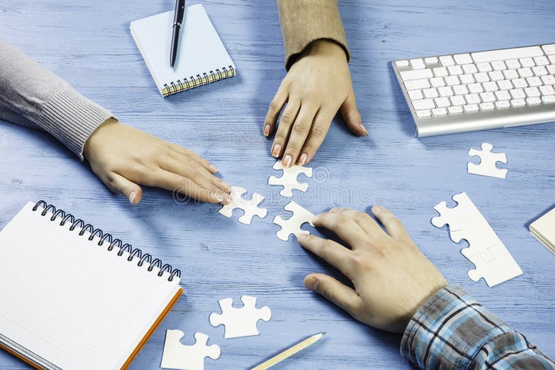 Finally finding solution stock photo. Image of join - 116438546