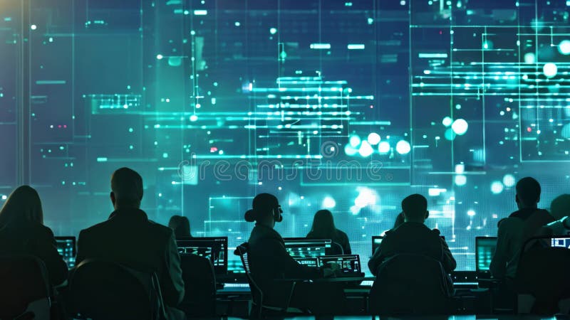 A Group of People Sitting at a Table, Collaborating on Cybersecurity ...