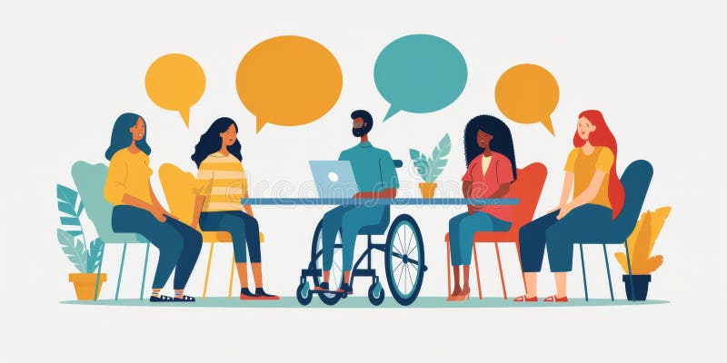 Group of People Sitting at Table Stock Photo - Image of table ...