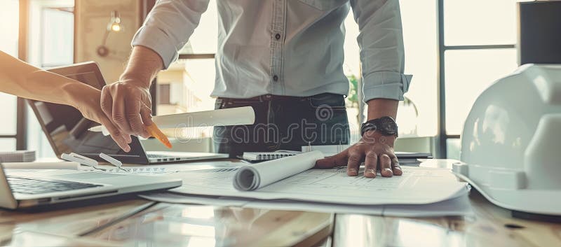 Group of People Sitting at Table, Writing on Paper Stock Image - Image ...