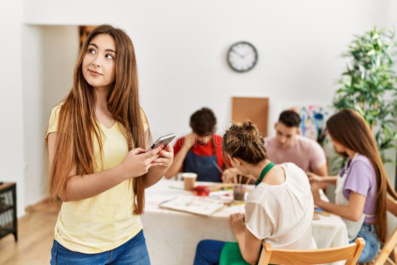 Happy Kid Drawing and Making by Hands Stock Photo - Image of painting ...