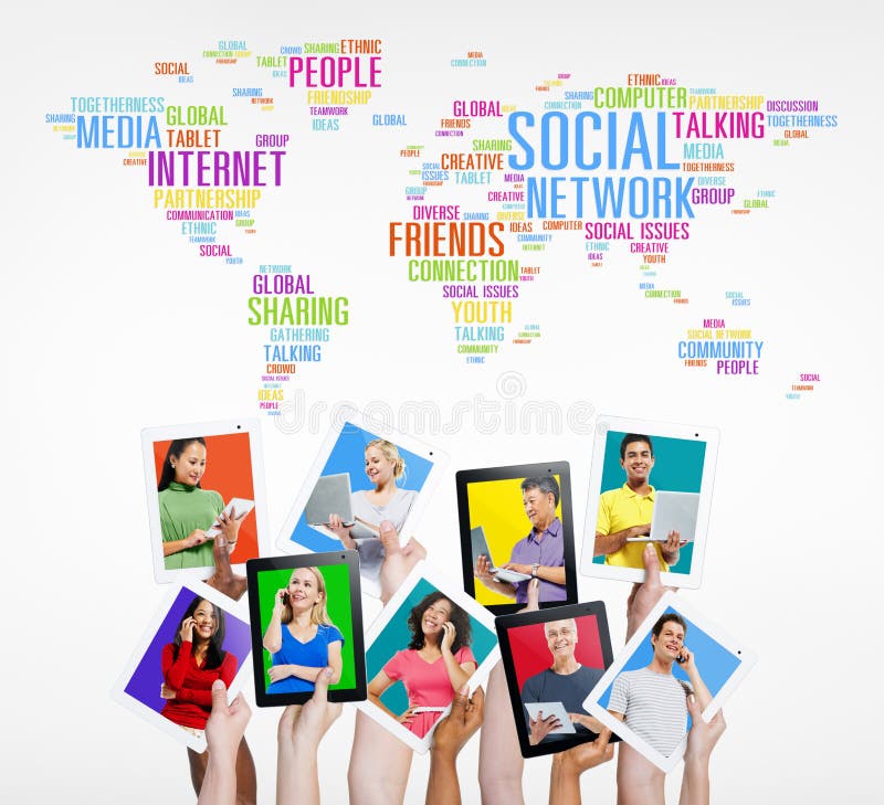 Group of People Social Networking Stock Photo - Image of ethnicity ...