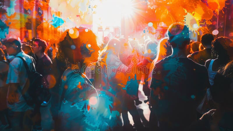 Group of People Standing Around Each Other Stock Photo - Image of crowd ...