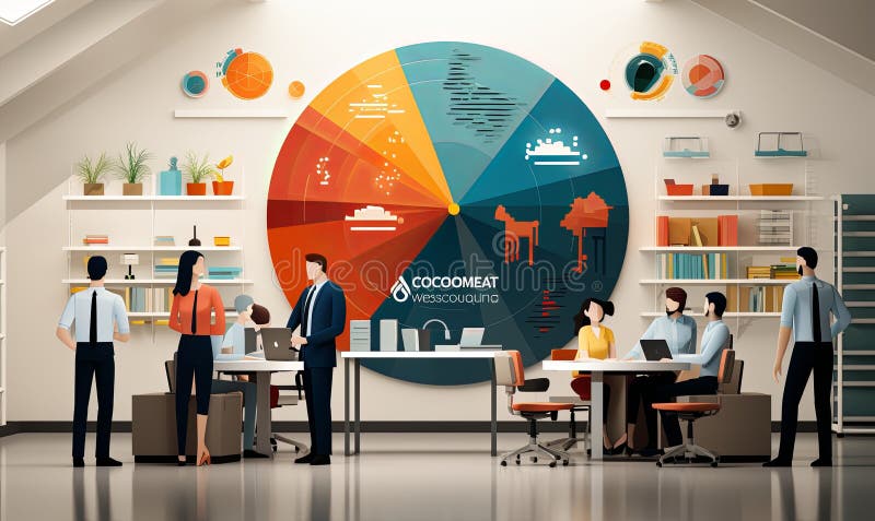 Group of People Standing Around Table Stock Photo - Image of sharing ...