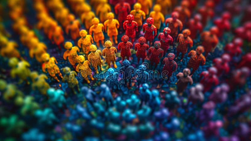 A Group of People Standing in a Circle Stock Photo - Image of standing ...