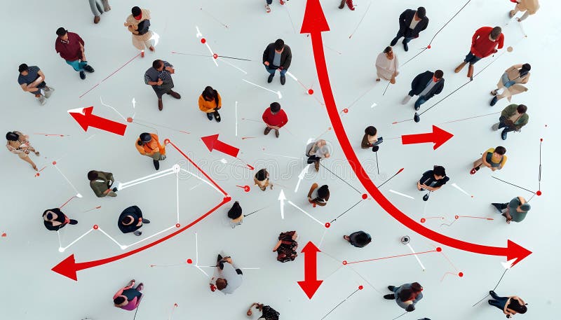 Concept of Confusion and Disorganization Stock Illustration ...