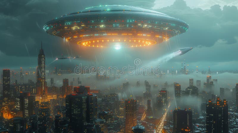 Group of People Standing in Front of Large Object Stock Photo - Image ...