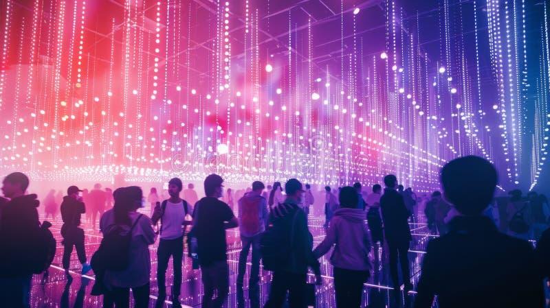 Group of People Standing in Front of Stage Stock Photo - Image of ...