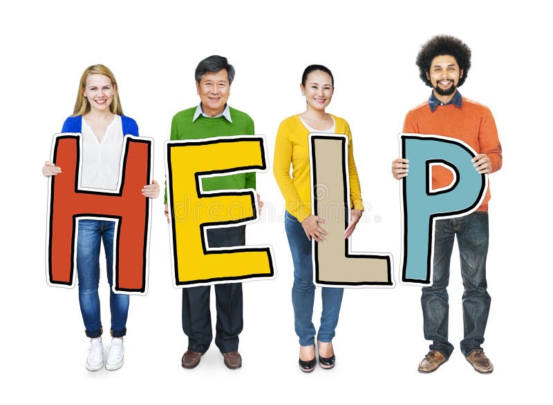 Man holding help flag stock image. Image of concept, people - 14523385