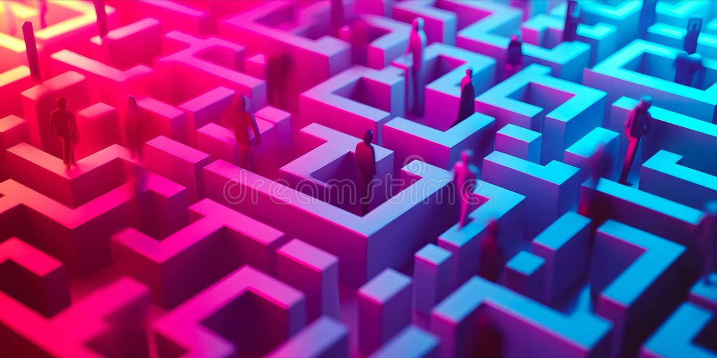 Group Maze Stock Illustrations – 1,128 Group Maze Stock Illustrations ...
