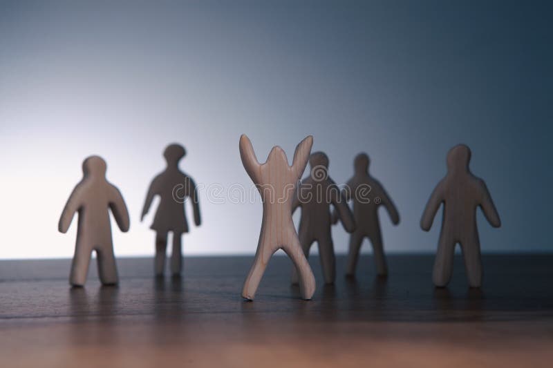 A Group of People Standing in a Row. Teamwork, Business and Unity ...