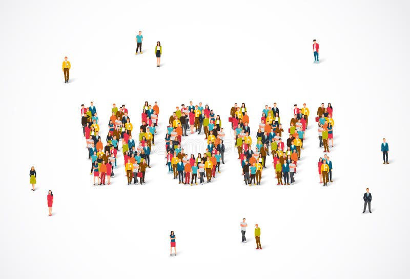 People are Standing in the Shape of Heart Stock Vector - Illustration ...