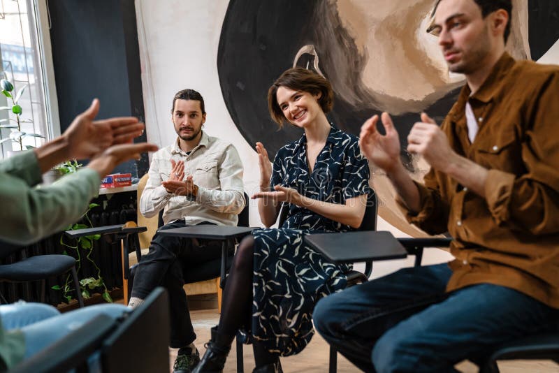 Group of People Studying in the Classroom Stock Photo - Image of ...