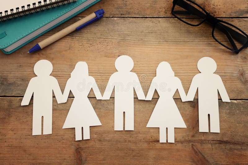 Group of People, Symbol of Community, Teamwork, and Cooperation Over ...