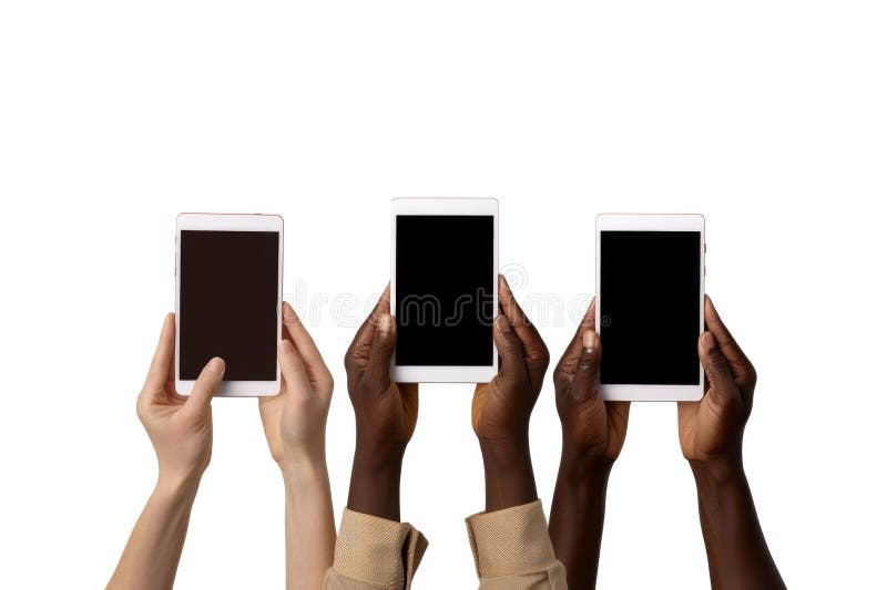 Group of People Using Mobile Devices To Take Photos and Videos Stock ...