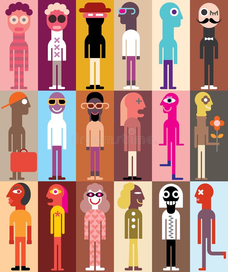 People vector illustration stock vector. Illustration of graphic - 33801985