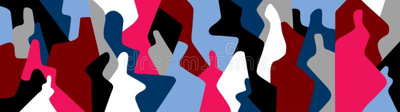 Group of People Virtual Reality Abstract Vector Background Stock ...