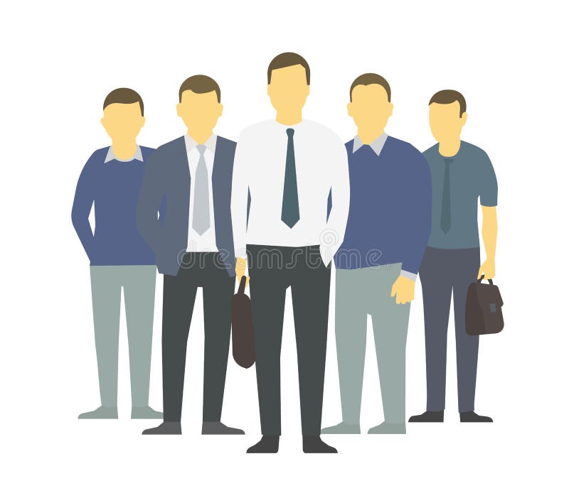 Team of Businessmen Holding a Tablet with the Word Team. Teamwork ...