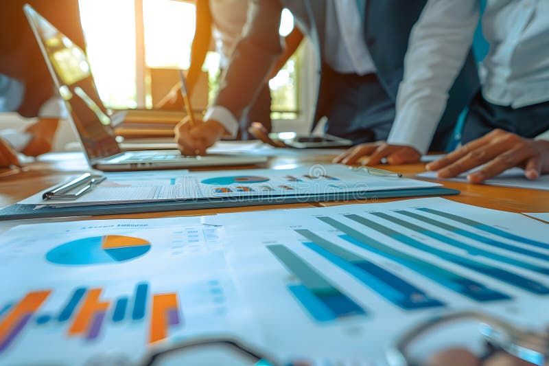 A Group of People are Working on a Project Generated by AI Stock Image ...