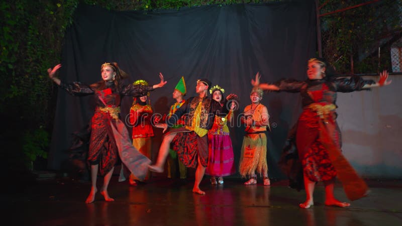 Traditional Dance Performance on Stage Stock Footage - Video of coffee ...