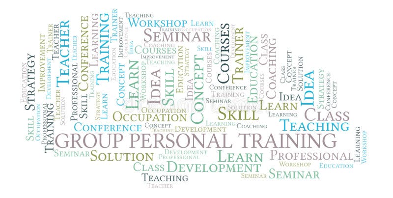 Personal Training Word Cloud. Stock Illustration - Illustration of ...