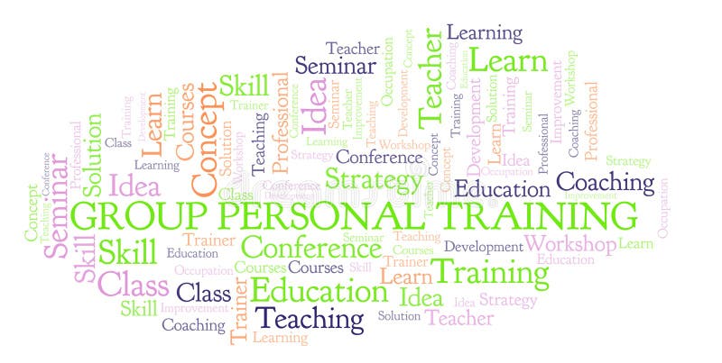 Personal Training Word Cloud. Stock Illustration - Illustration of ...