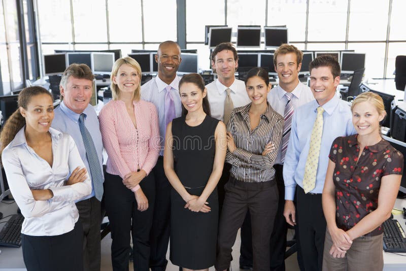 Group Photo of Stock Traders Team Stock Photo - Image of portrait ...