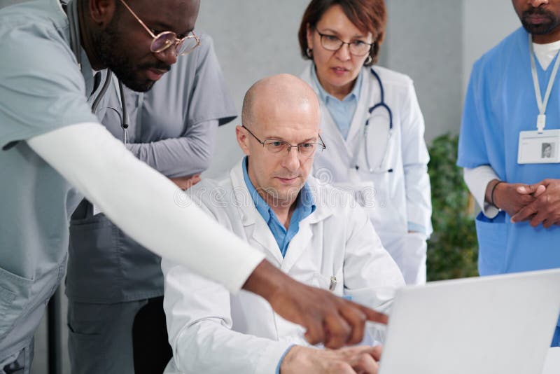 Physicians at work stock image. Image of confident, male - 8685421