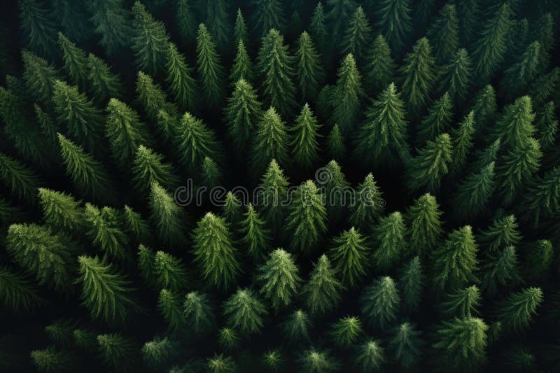 Group of Pine Trees in Forest Stock Image - Image of nature, season ...