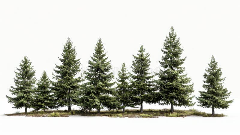 A Group of Pine Trees on a Small Island. Perfect for Nature-themed ...