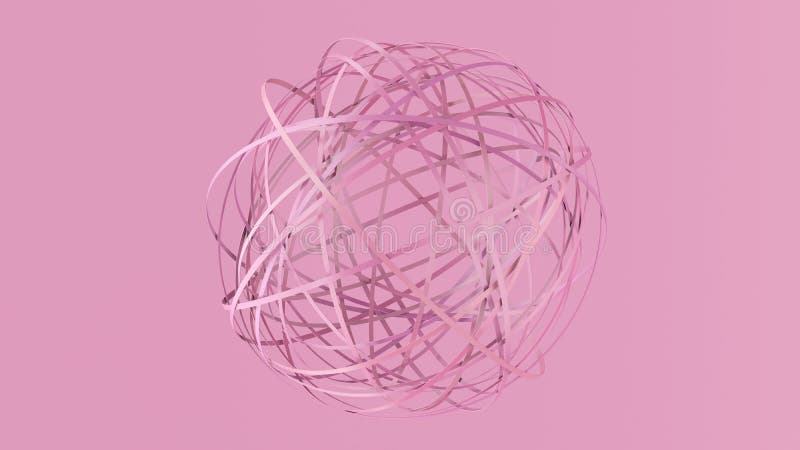 Group of Pink Circle Shapes, Abstract Sphere. Pink Background Stock ...
