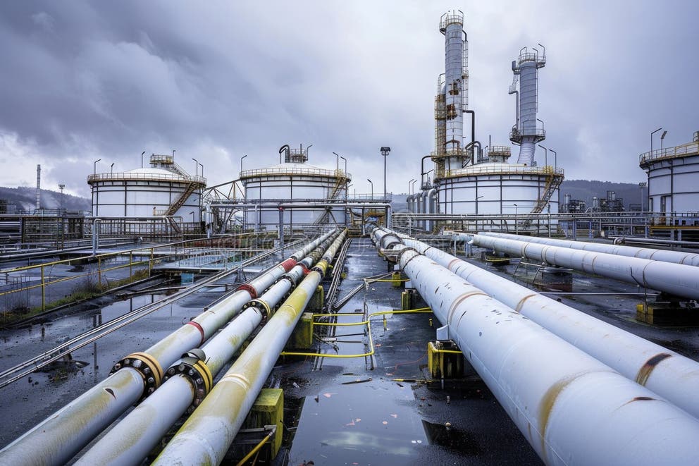 Connected Pipe Joints stock photo. Image of construction - 375299068