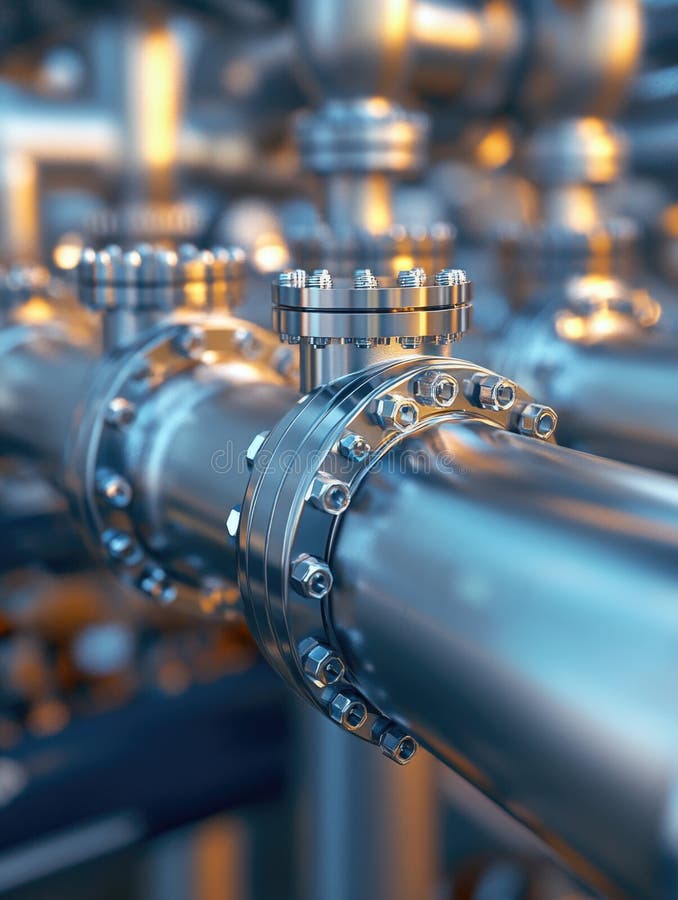 Connected Pipe Bundles stock image. Image of infrastructure - 376089723