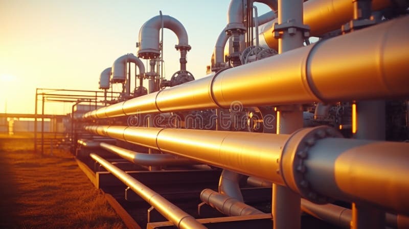 A Group of Pipes Sitting in the Grass. Can Be Used To Represent ...