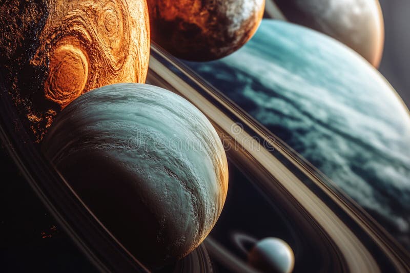 A Group of Planets Visible in the Night Sky, Suitable for Astronomy ...