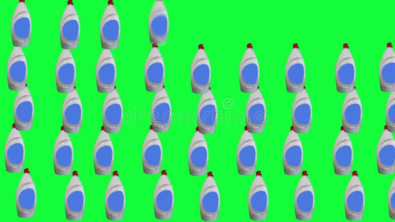 Group of Plastic Bottles Animation, Editable Green Screen -Chroma Key ...