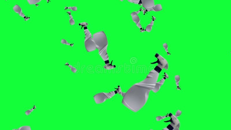 Group of Plastic Bottles Animation, Editable Green Screen -Chroma Key ...