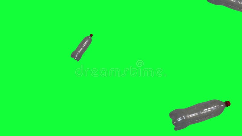 Group of Plastic Bottles Animation, Editable Green Screen -Chroma Key ...