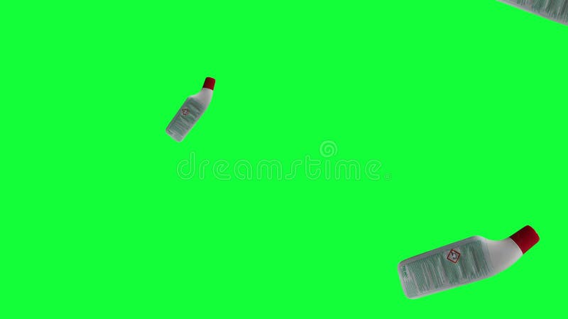 Group of Plastic Bottles Animation, Editable Blue Screen -Chroma Key ...