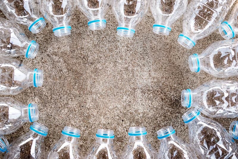 Group of Plastic Bottles on the Ground Stock Photo - Image of bottle ...