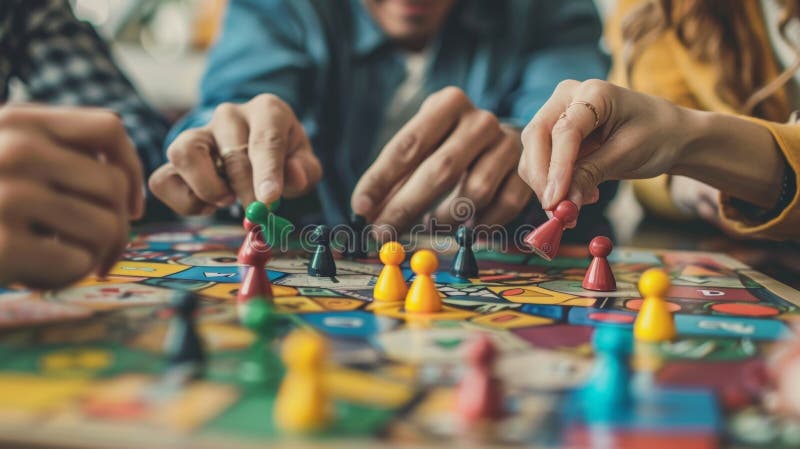 A Group Playing a Board Game Stimulating the Brain through Strategic ...