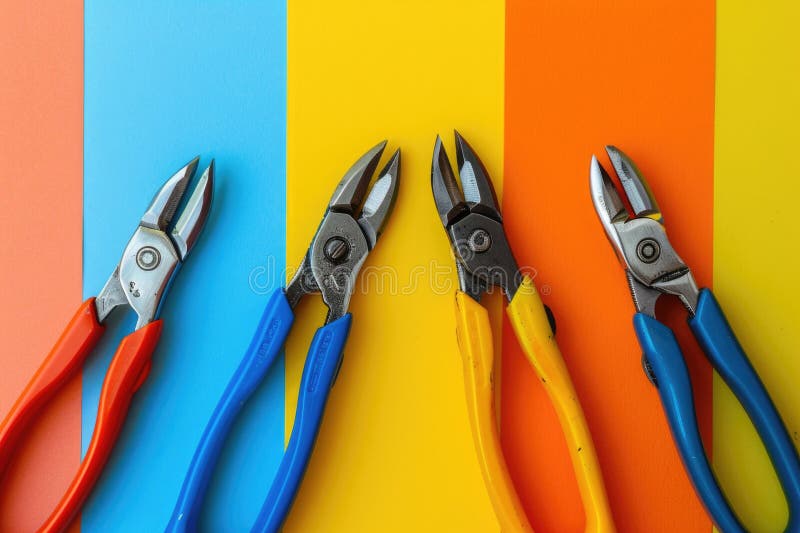 A Group of Pliers Sitting Next To Each Other. Ideal for Industrial Tool ...