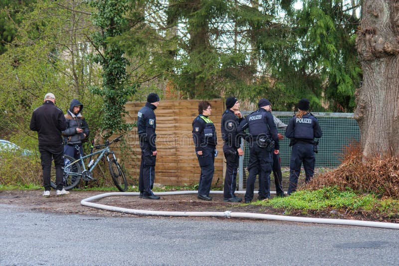 A Group of Police Officers Stand Together Editorial Image - Image of ...