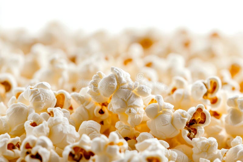 A Group of Popcorn Pieces Displayed on a Clear Background, Created ...